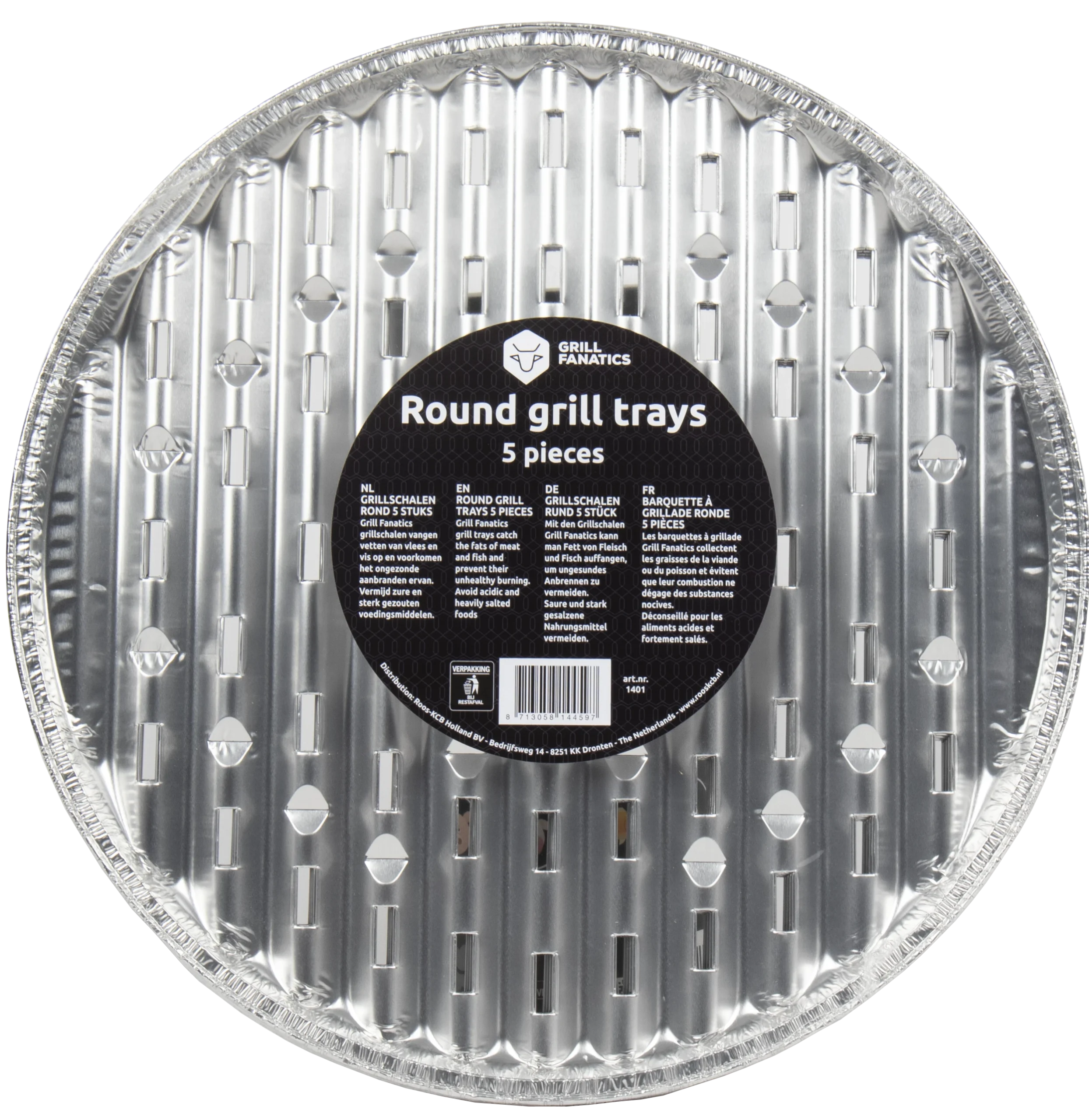 Round grill trays 5 pieces kopen | Grill Fanatics